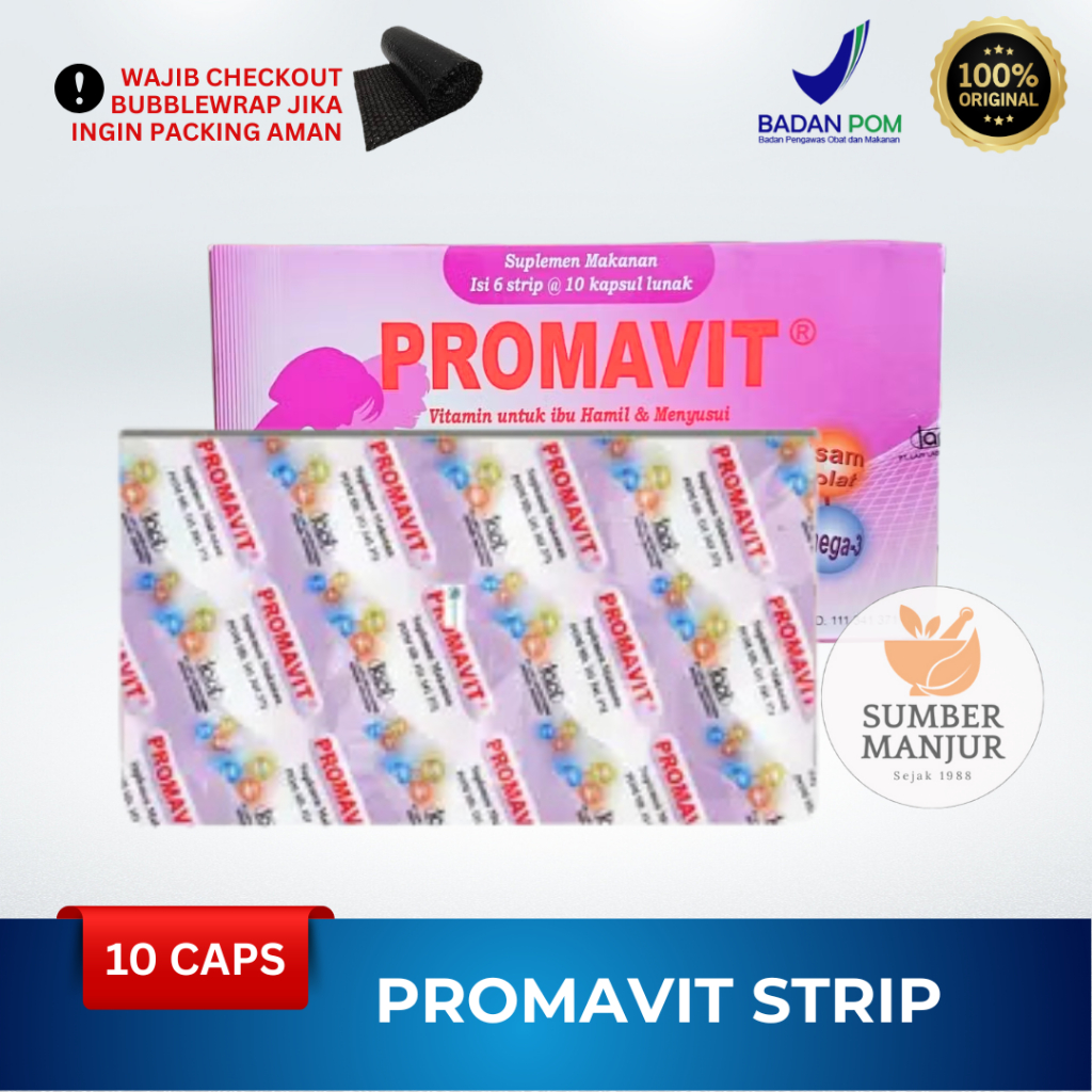 Jual PROMAVIT MULTIVITAMIN IBU HAMIL & MENYUSUI / STRIP | Shopee Indonesia