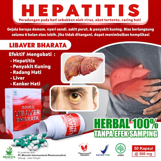 Jual Obat Liver Ampuh Libaver Bharata Obat Hepatitis Fatty Liver Radang ...