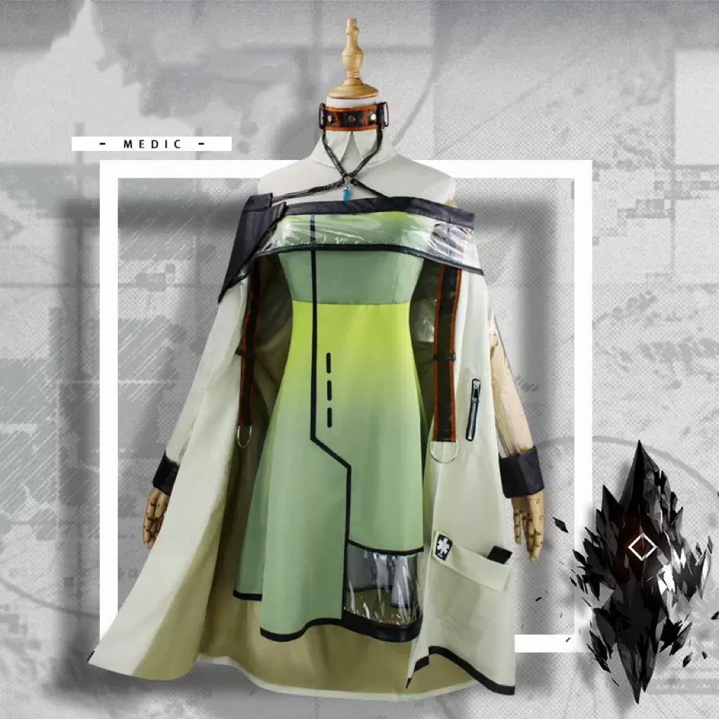 Jual Arknight Kal'tsit Cosplay Costume Game Arknights Costume Wig Shoes ...