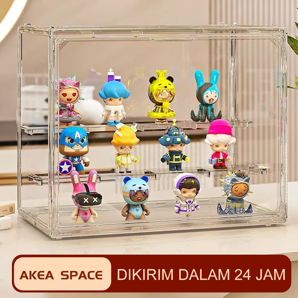 Jual Rak Pajangan Akrilik Transparan Storage Display Box Pengatur ...