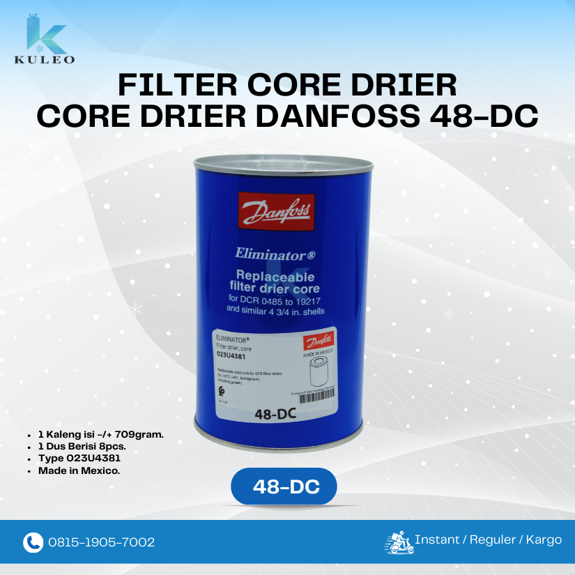 Jual Filter Core Dryer Danfoss 48DC / filter drier 48dc | Shopee Indonesia