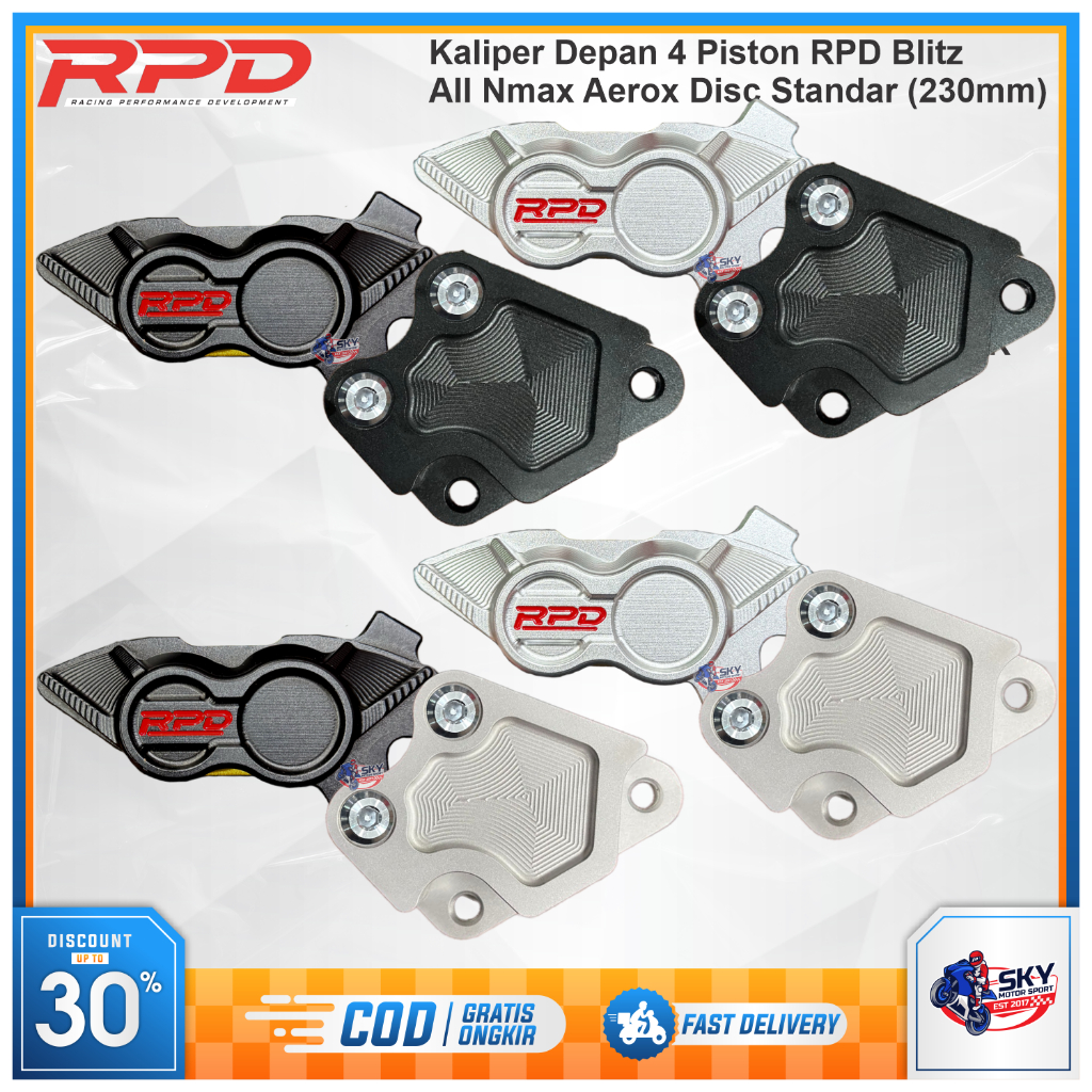 Jual Kaliper Depan 4 Piston RPD All Nmax Old New Aerox Old New Plus ...