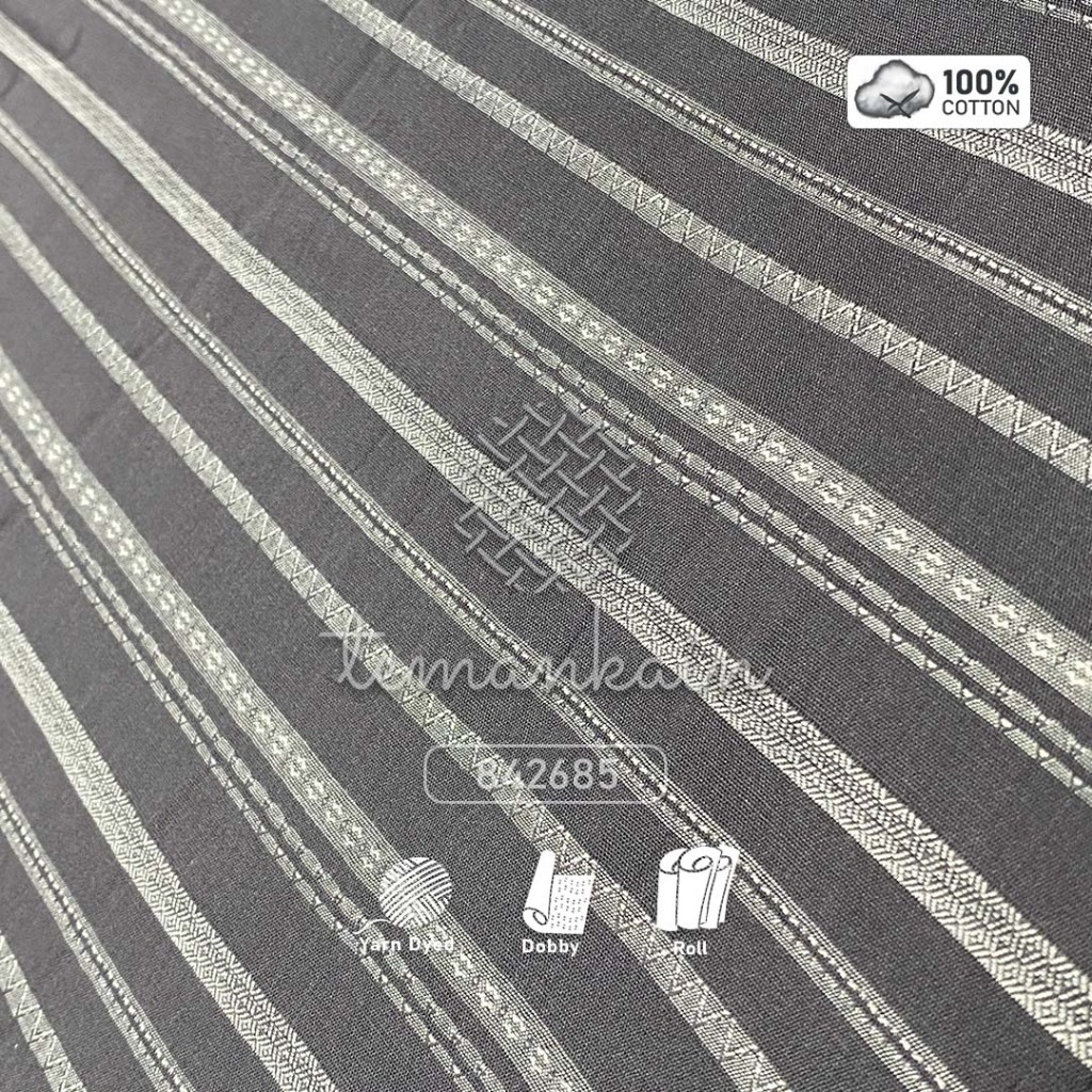 Jual (50 CM) Kain 100% Cotton 842685 Motif Etnik | full motif dobby ...