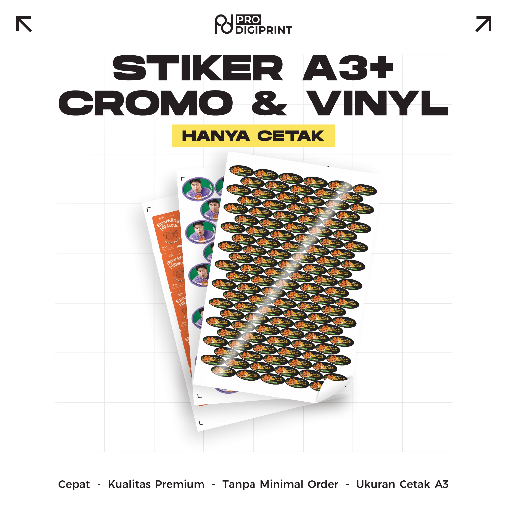 Jual Cetak Sticker Vinyl & Cromo A3+ / Sticker Custom - Hanya Cetak ...