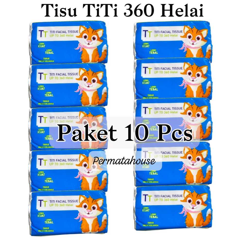 Jual Paket 10 PCS Tisu Titi 360 Helai Facial Tissue Murah | Shopee ...