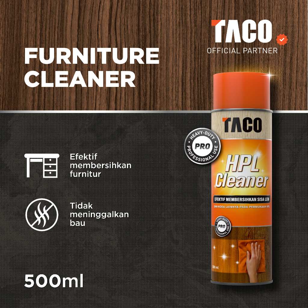 Jual TACO HPL Cleaner Spray Pembersih Furniture, Pembersih Lantai, Kayu ...