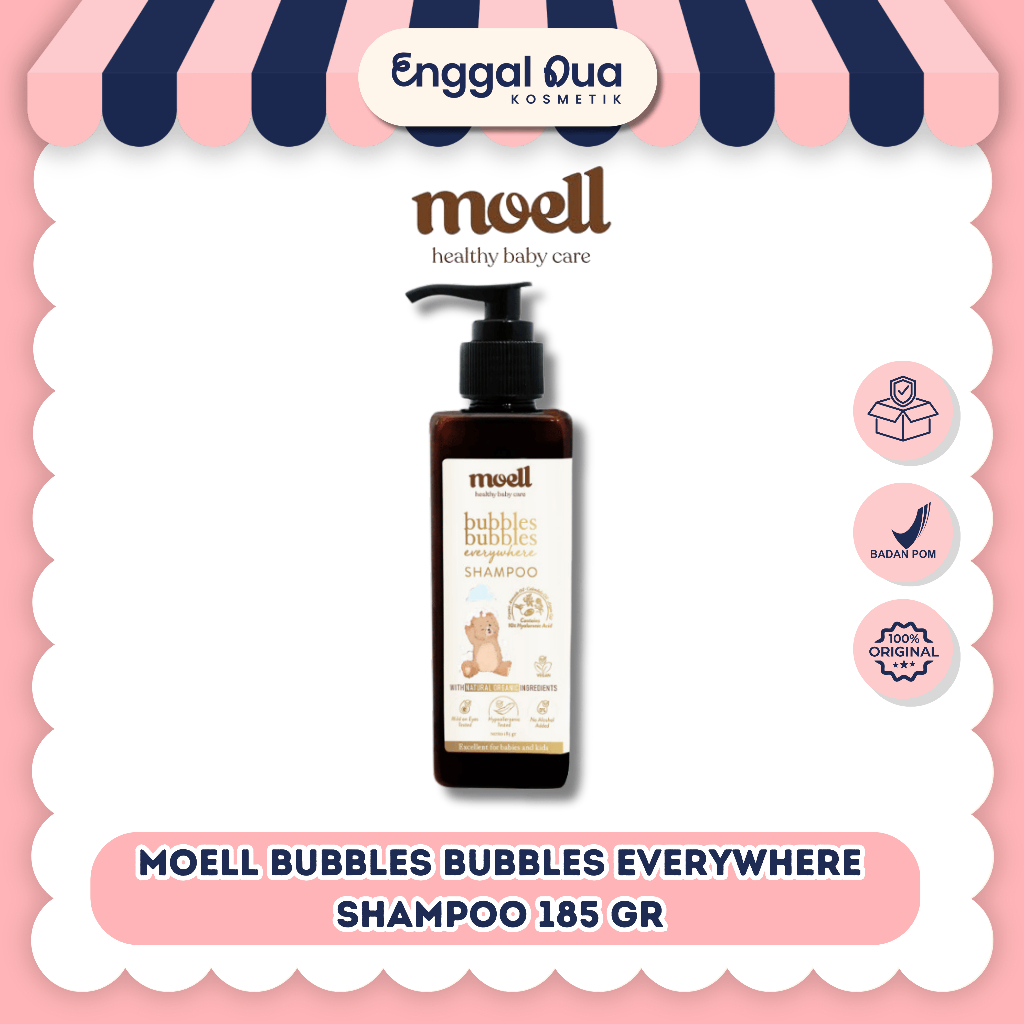 Jual MOELL Shampoo Bayi 185ml - Bubbles Bubbles Everywhere Shampoo ...
