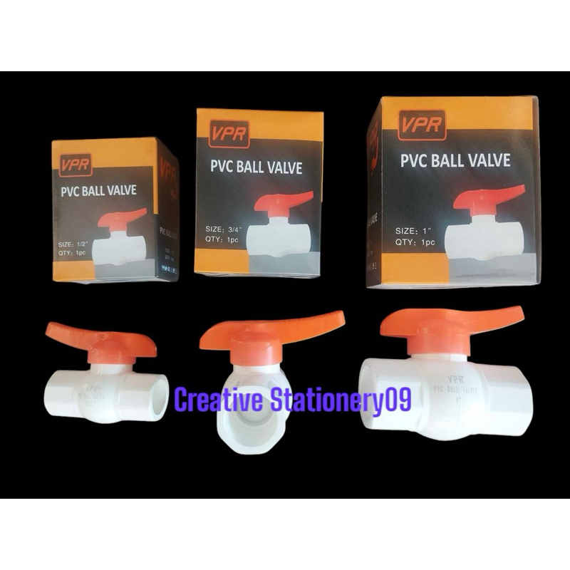 Jual Stop Kran PVC VPR PUTIH 1/2" / Ballvalve Ball valle VPR PUTIH 1/2 ...