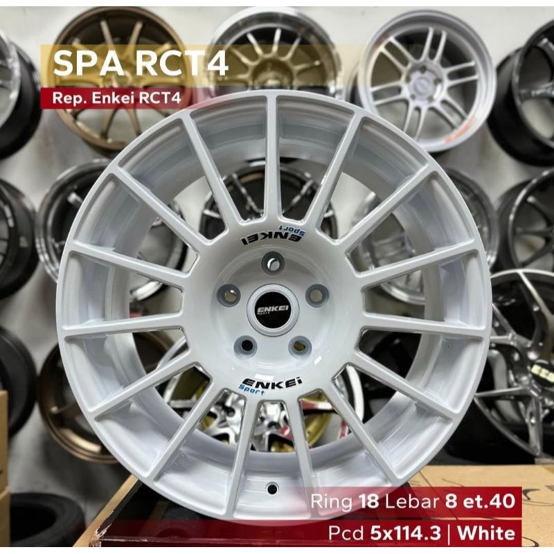 Jual velg mobil racing r18 ENKEI RCT RALLY LEBAR 8 PCD 5X114,3 ET 40 ...