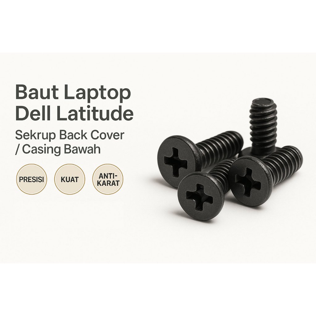 Jual 1set Baut Penutup Casing Dell Latitude – Sekrup Back Cover Laptop ...