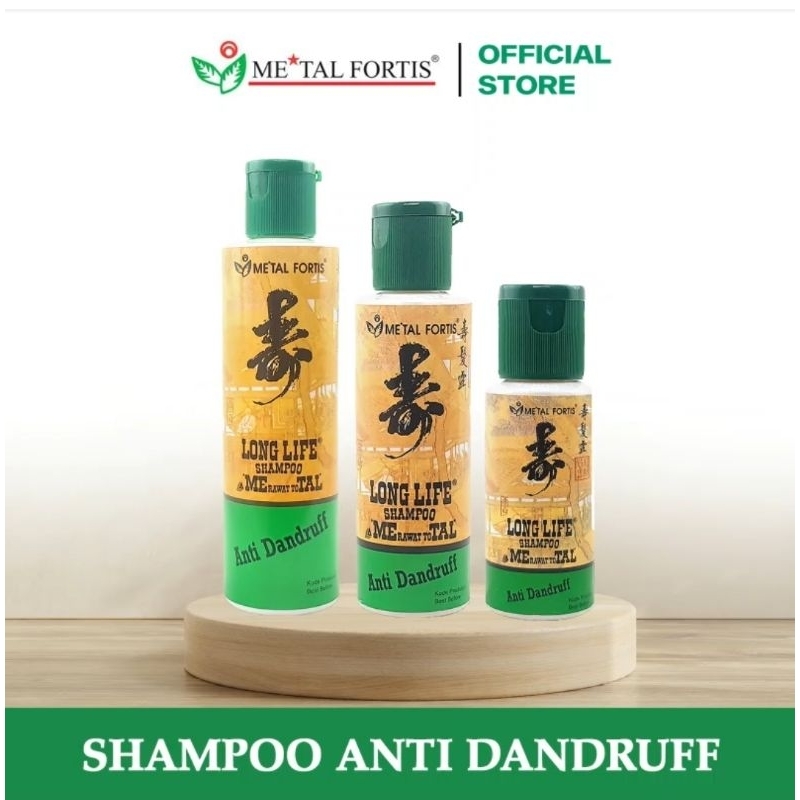Jual Shampoo Shampo Metal Fortis Long Life Merah / Anti Dandruff Hijau ...