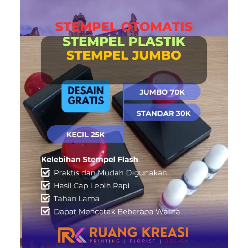 Jual STEMPEL FLASH STEMPEL OTOMATIS STAMP CUSTOM | Shopee Indonesia