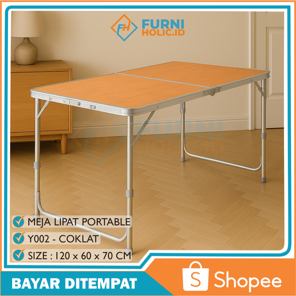 Jual FURNIHOLIC Meja Lipat Portable / Meja Lipat Koper / Meja Outdoor ...