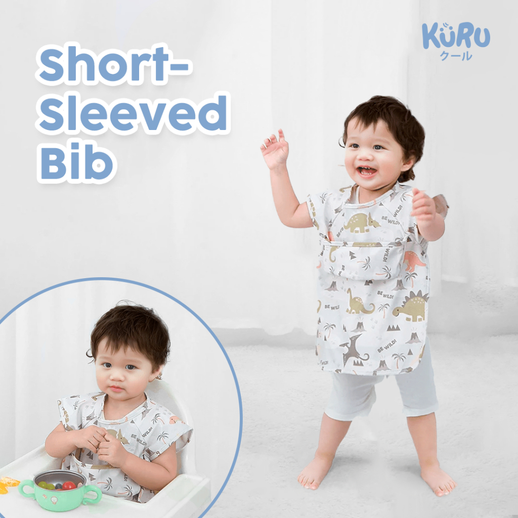 Jual Kuru Baby Kids Apron Bib | Celemek Baju Anak Bayi | Shopee Indonesia