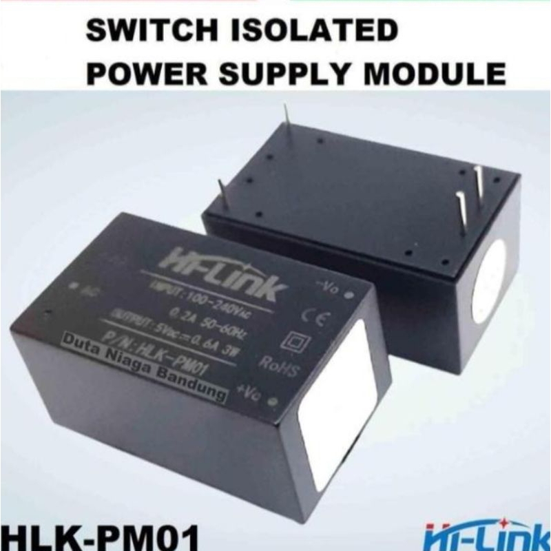 Jual HI-LINK HLK-PM01 AC TO DC ISOLATED 5V 600MA 3 WATT | Shopee Indonesia