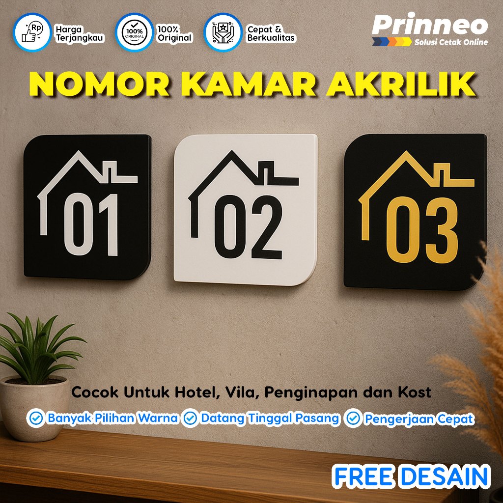 Jual NOMOR RUMAH AKRILIK, NOMOR RUMAH AESTHETIC, NOMOR RUMAH TEMPEL DINDING, NOMOR KAMAR KOST ...