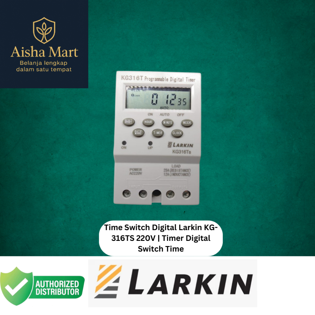 Jual Timer Digital Switch LARKIN KG-316TS – Time Switch 220V Saklar ...