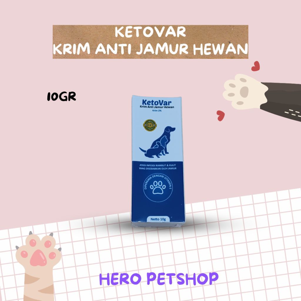 Jual KETOVAR 10gr salep jamur kucing anjing | Shopee Indonesia