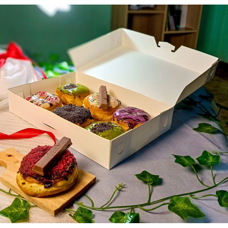 Jual Box Donat | Box Donat Isi 6 | Box Donat Isi 3 | Box Donat Isi 2 | Dus Donat Motif | Kemasan ...