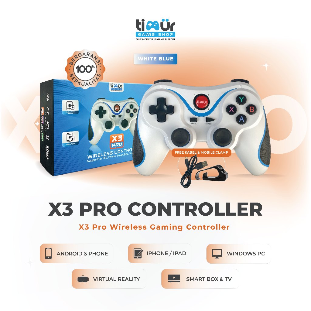 Jual Stik Stick Wireless Controller Bluetooth HP PC Laptop Android IOS ...