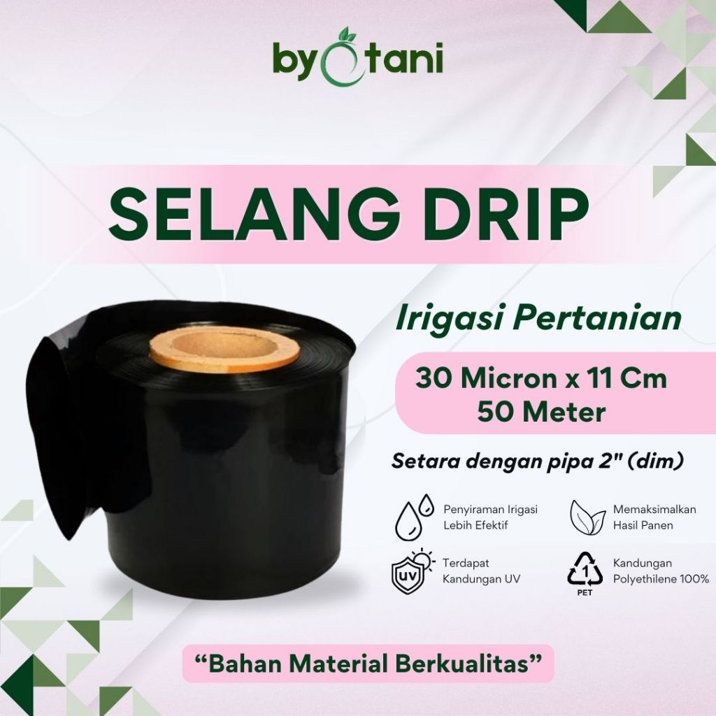 Jual Selang Drip 30 mikron 2 dim 50 meter - Selang Induk Diesel Pipa 2 inch | Shopee Indonesia
