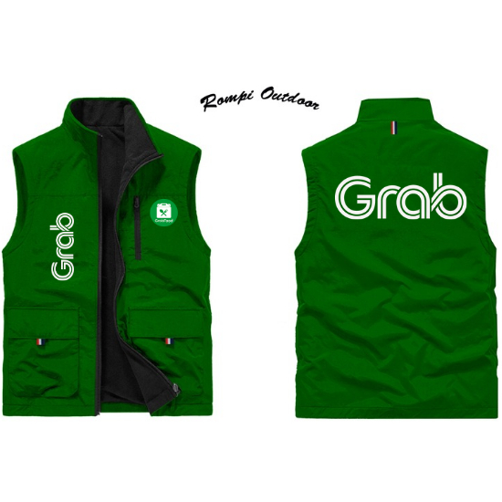 Jual Rompi Grab Food | Rompi Vest Grab | Jaket Rompi Ojol Grab | Vest ...