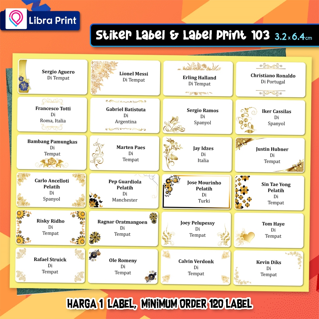 Jual CETAK STIKER LABEL 103 / PRINT LABEL NAMA UNDANGAN / LABEL BUKU ...