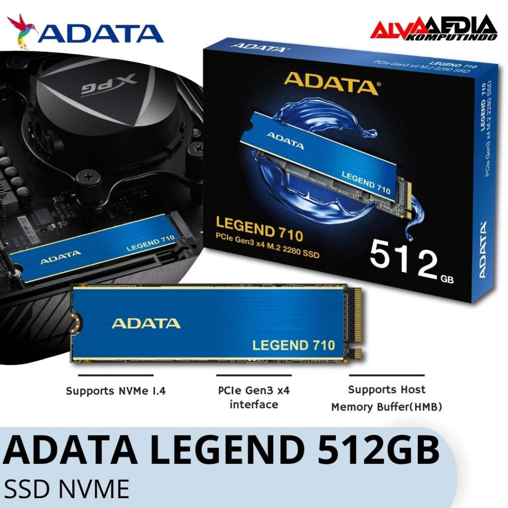 Jual SSD NVME ADATA LEGEND 512GB 3TH WARANTY - LEGEND 710 PCIe Gen3 x4 M.2 2280 Solid State ...