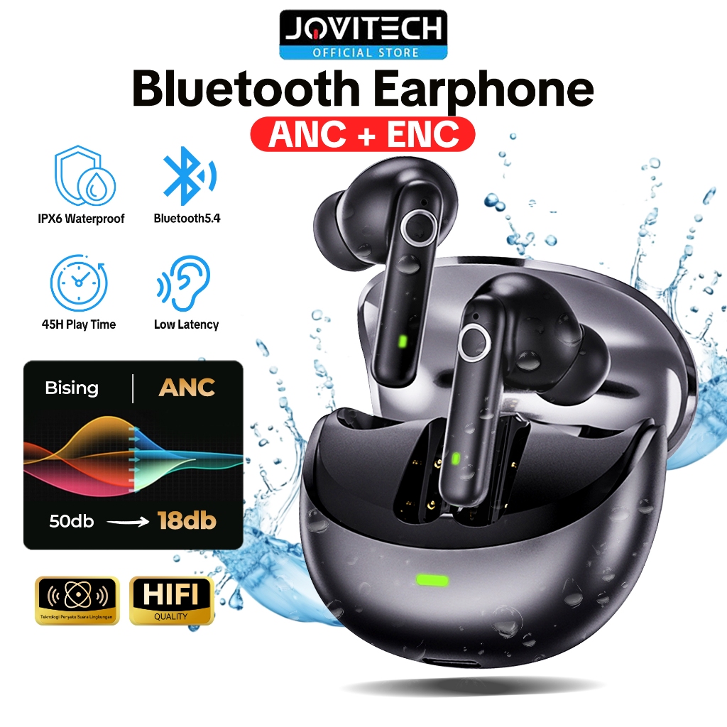 Jual [ANC 4 Mic] Jovitech EP67X Smart 6 mics TWS ANC ENC True Wireless ...