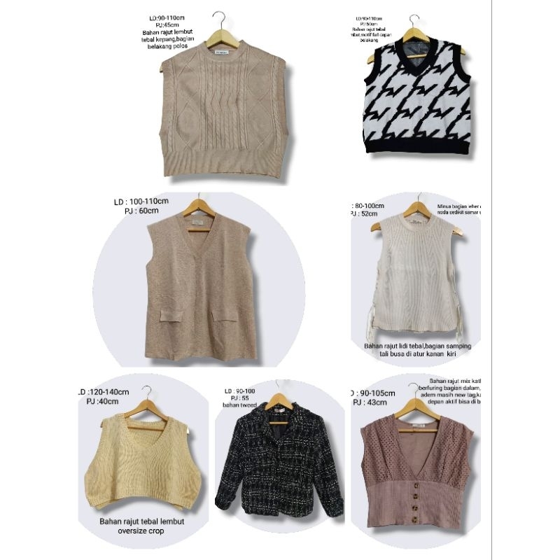 Jual Vest Rajut premium | Shopee Indonesia