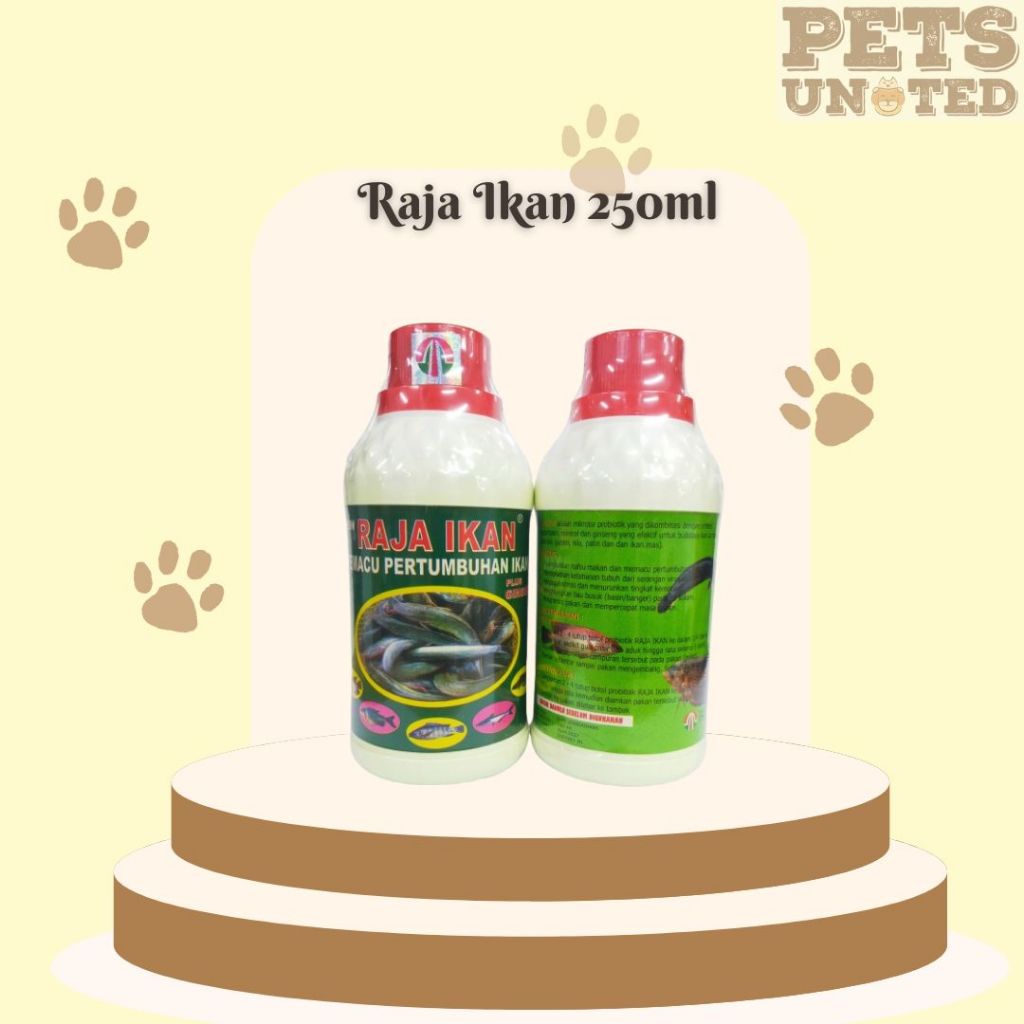 Jual Raja Ikan 250 ML Pemacu Pertumbuhan Ikan Plus Ginseng Pencegah Stress Ikan Penghilang Bau ...