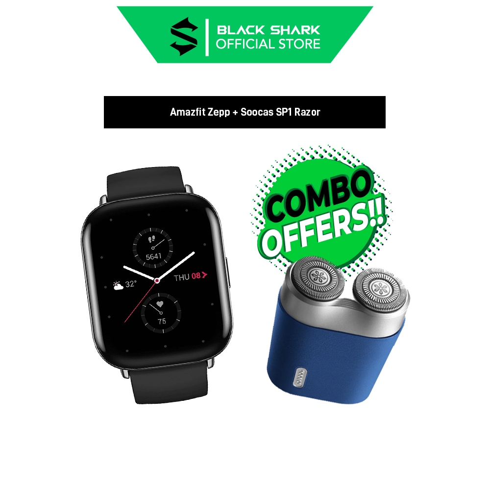 Jual Amazfit E Square Smartwatch | 1.65" Amoled Screen | 3D Curved ...