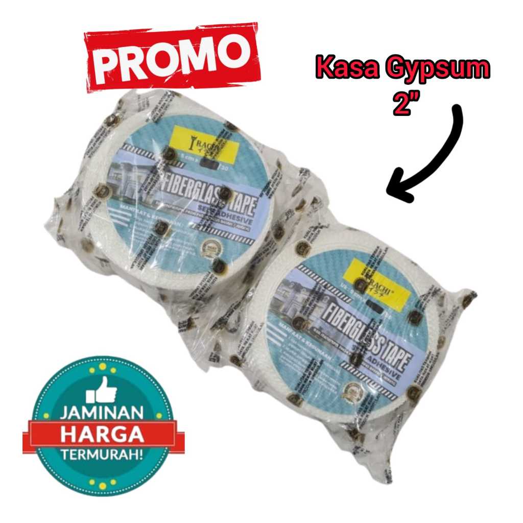 Jual Lakban Kain Kasa Gipsum Perekat Isolasi Lem FiberGlass Tape Grc ...
