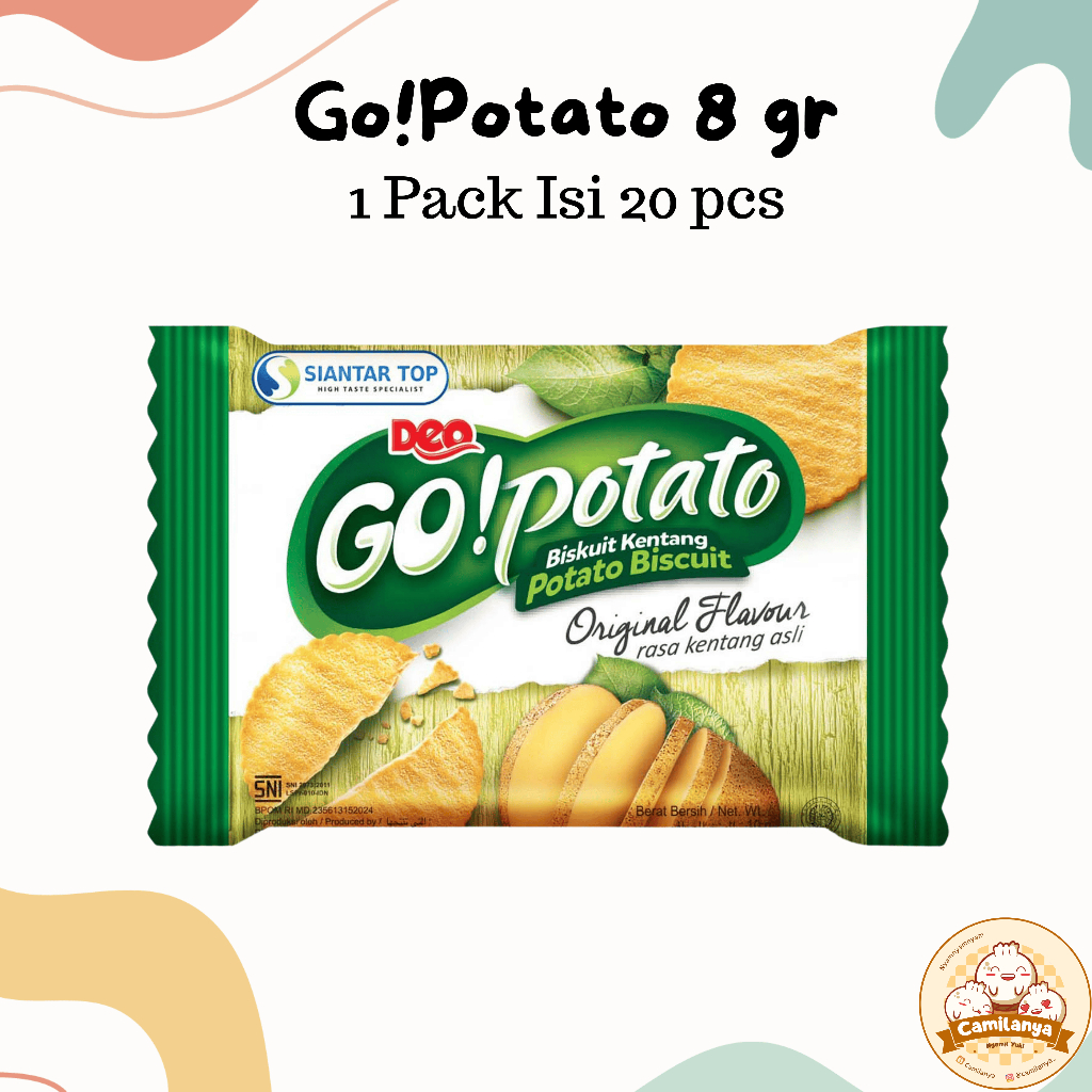 Jual Deo Go Potato Gopotato 8 gr 1 Pack/Pak Isi 20 pcs | Shopee Indonesia