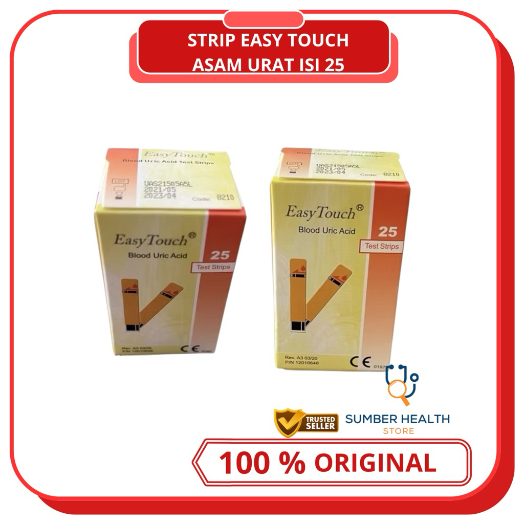 Jual Easytouch Urid Acid / Test Strip Cek Asam Urat Refill Isi 25 ...