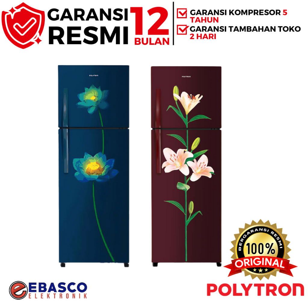 Jual POLYTRON Kulkas PRB 287 PR/LB 2 Pintu 240 Liter Low Watt ...