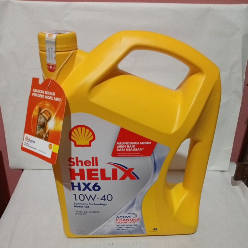 Jual oli mobil Shell HELIX HX6 10W-40 4L | Shopee Indonesia