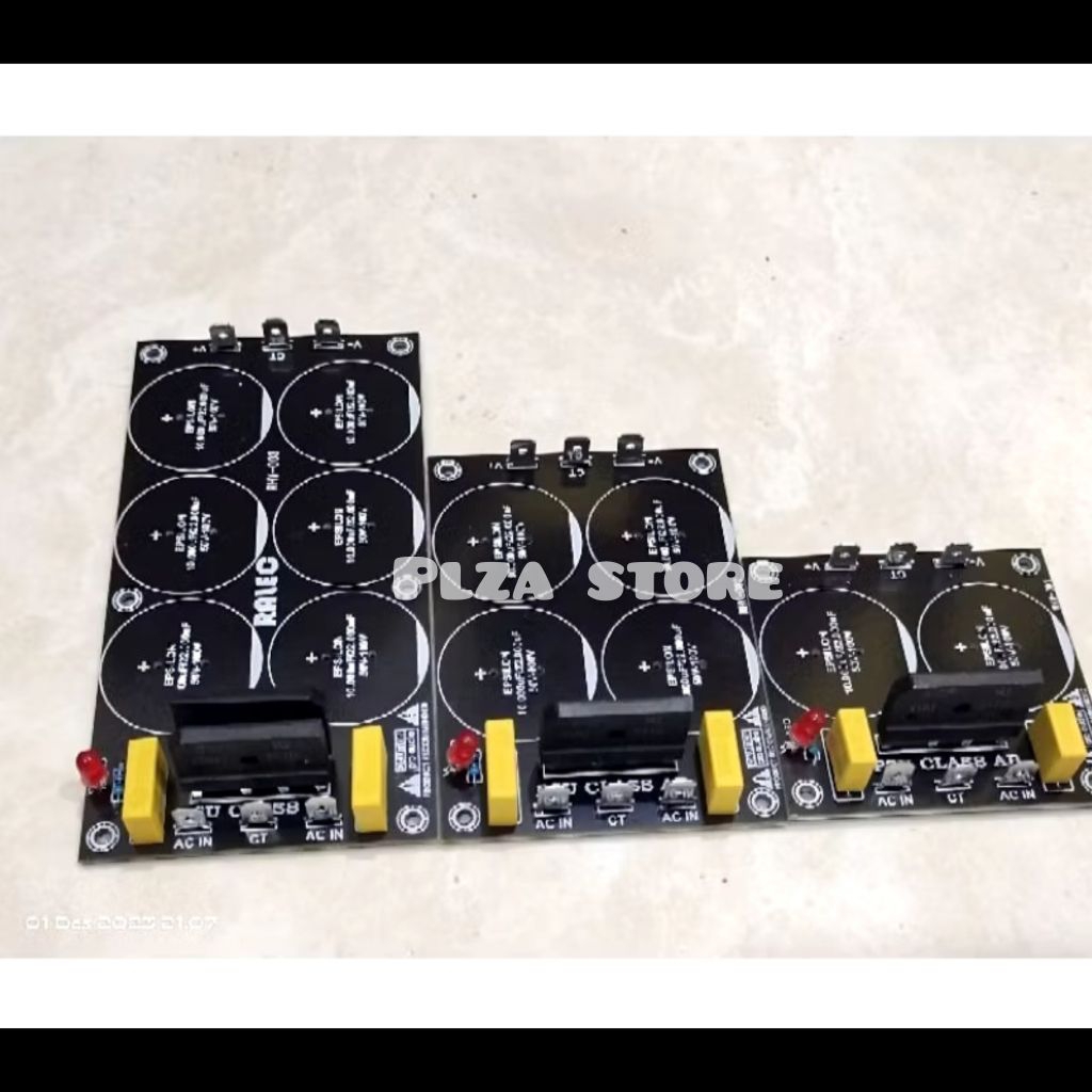 Jual Pcb psu class AB isi 2/4/6 elco bahan pertinak warna hitam ...