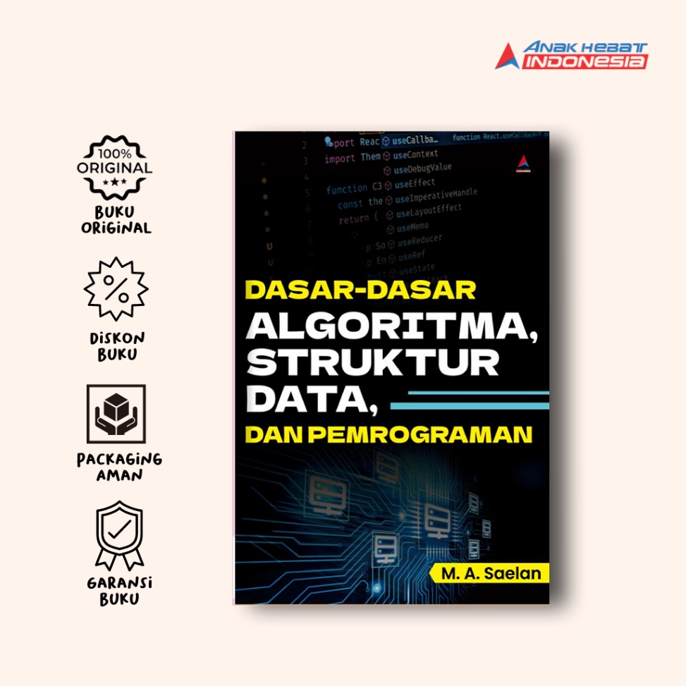 Jual KODE U25U Buku DasarDasar Algoritma Struktur Data Data Pemrograman ...