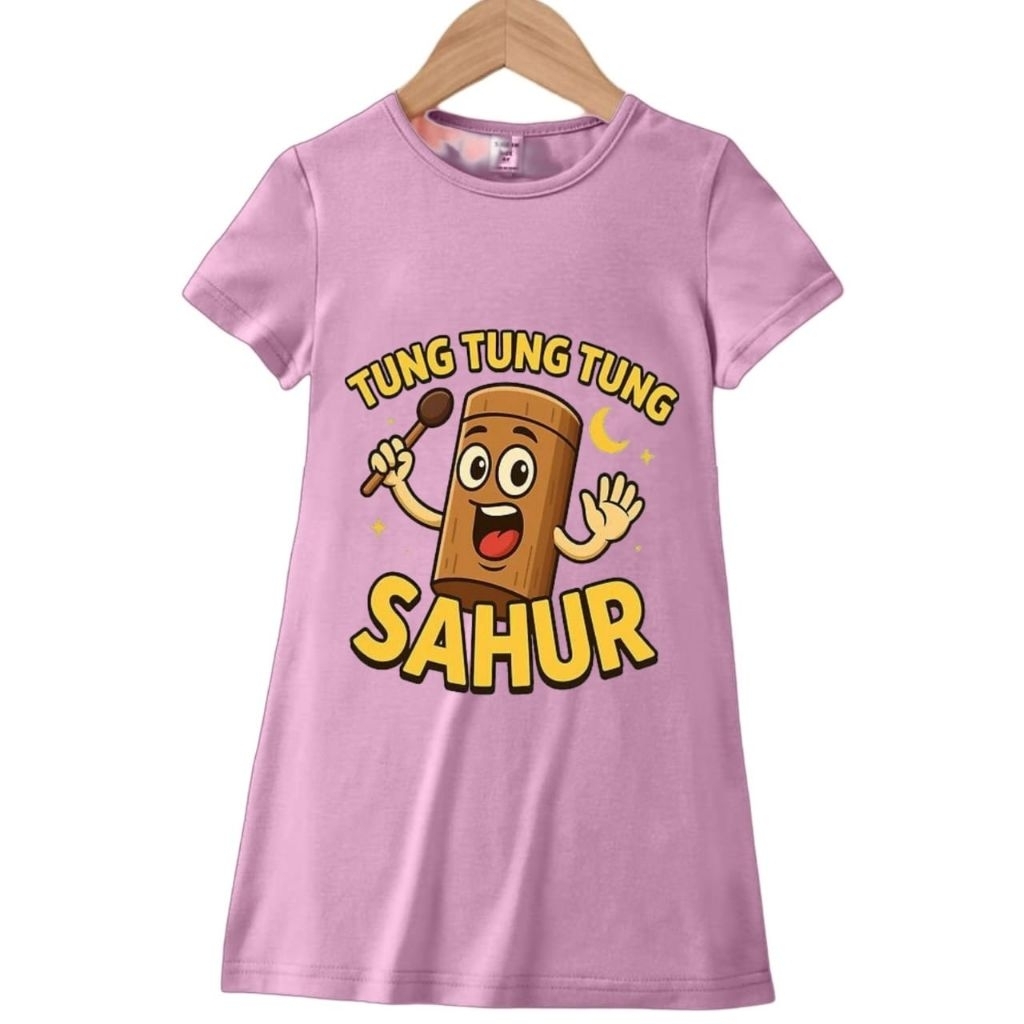 Jual dress tung tung sahur lucu dan imut 1-7 tahun tung tung sahur ...