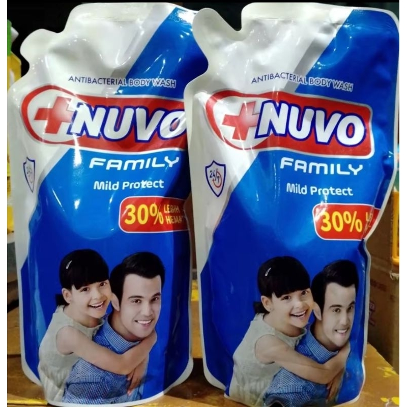 Jual NUVO Family Body Wash Mild Protect Refill 800ml | Shopee Indonesia