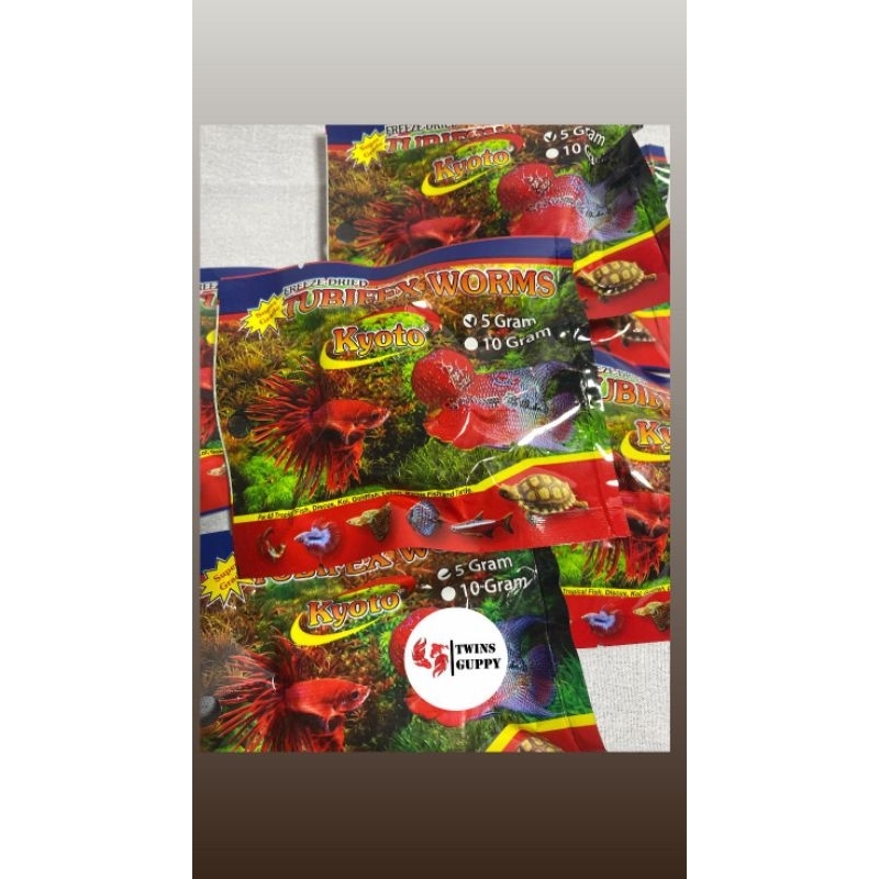 Jual Cacing Sutra Cacing Kering Tubifex Worm Pakan ikan Makanan 5gr ...