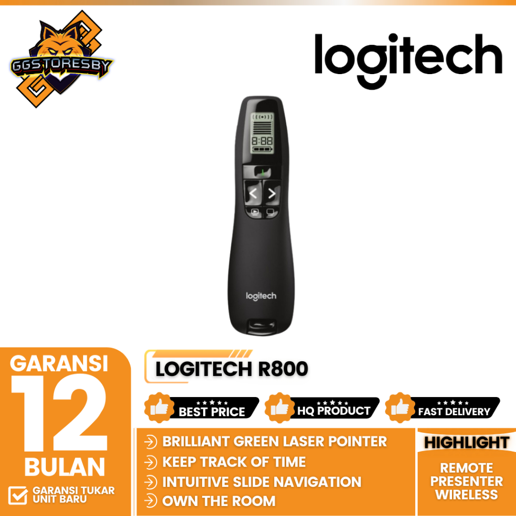 Jual Presenter Remote Logitech R800 Professional - Green Laser | Shopee Indonesia