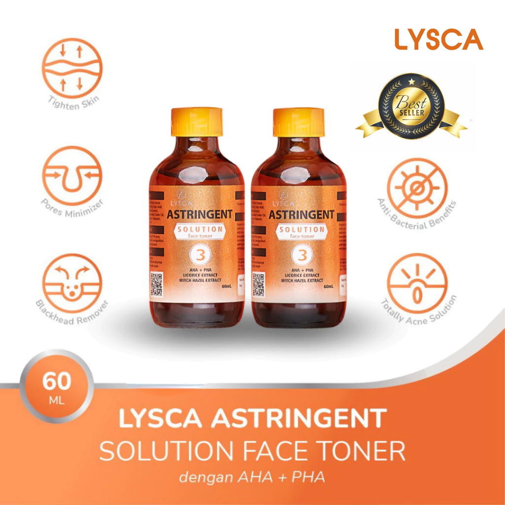 Jual (Combo Isi 2) LYSCA Astringent AHA PHA Exfoliating Toner Wajah ...