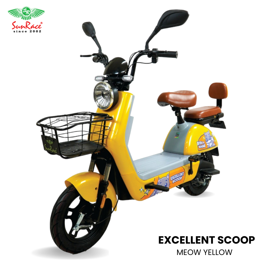 Jual SEPEDA LISTRIK SUNRACE EXCELLENT SCOOP BER SNI | Shopee Indonesia