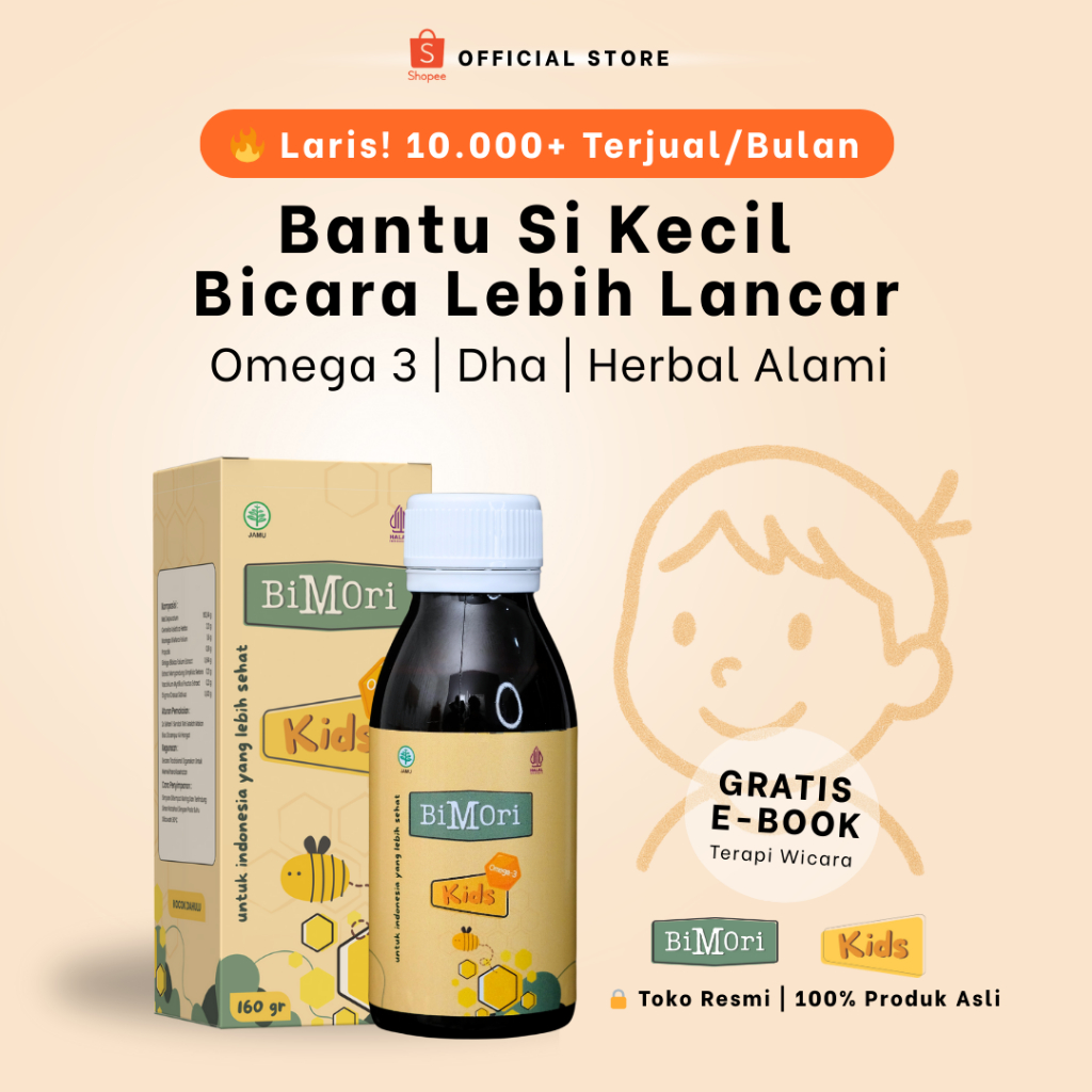 Jual Bimori Kids Vitamin Speech Delay Anak Terlambat Bicara ...