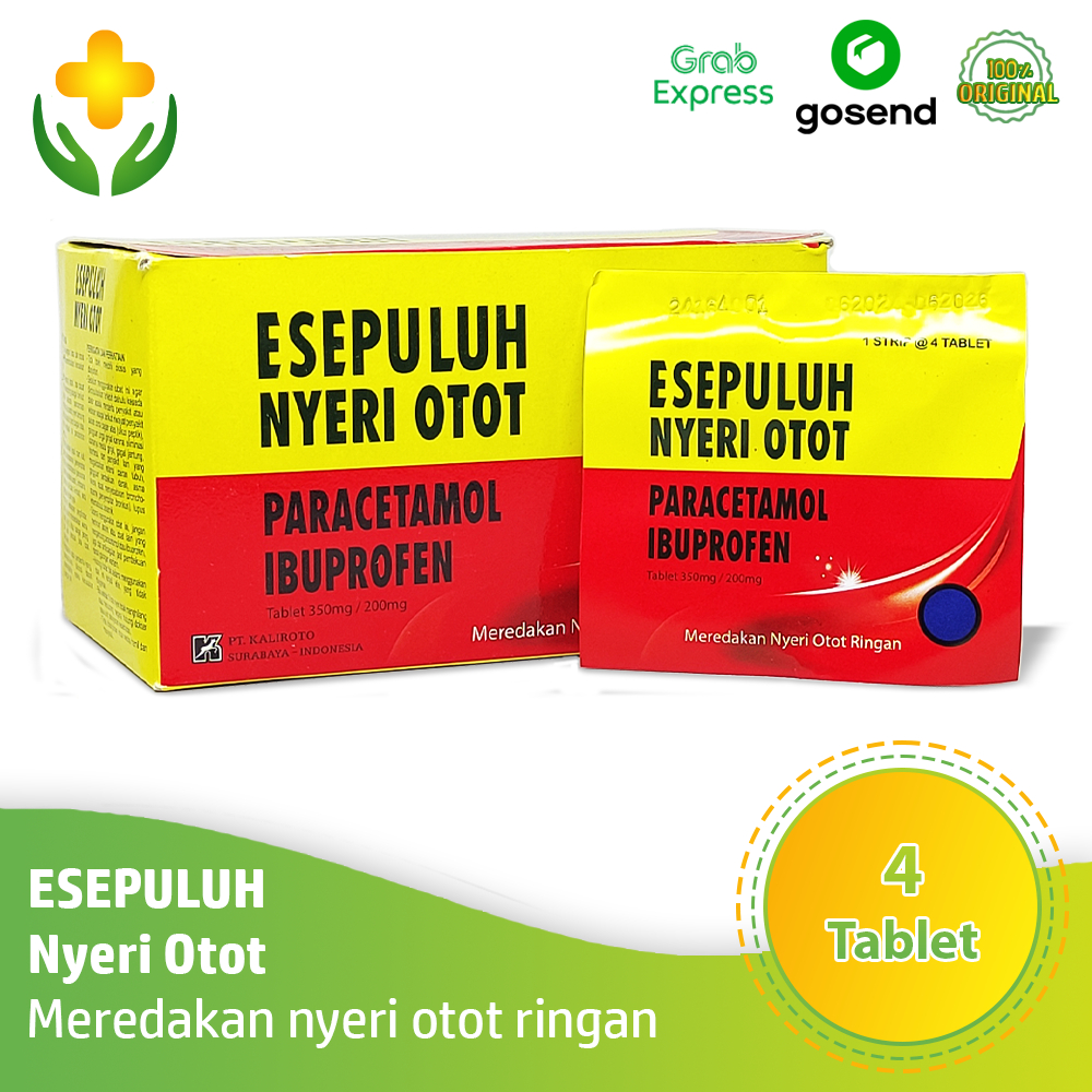 Jual Esepuluh Nyeri Otot 1 Strip 4 Tablet - Obat Meredakan Nyeri Otot ...