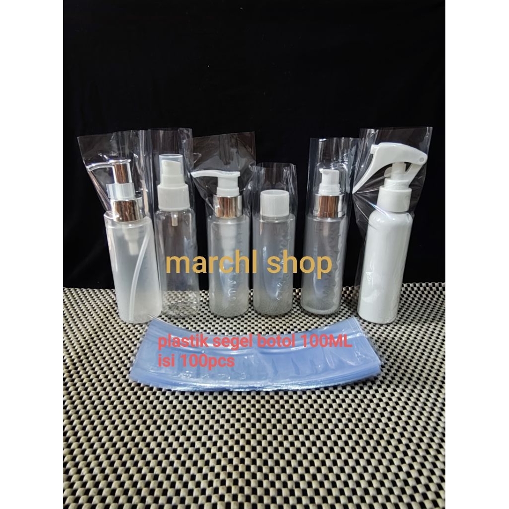 Jual plastik segel botol fliptop, botol spray, botol pump, botol RF , botol treatment 100ml isi ...