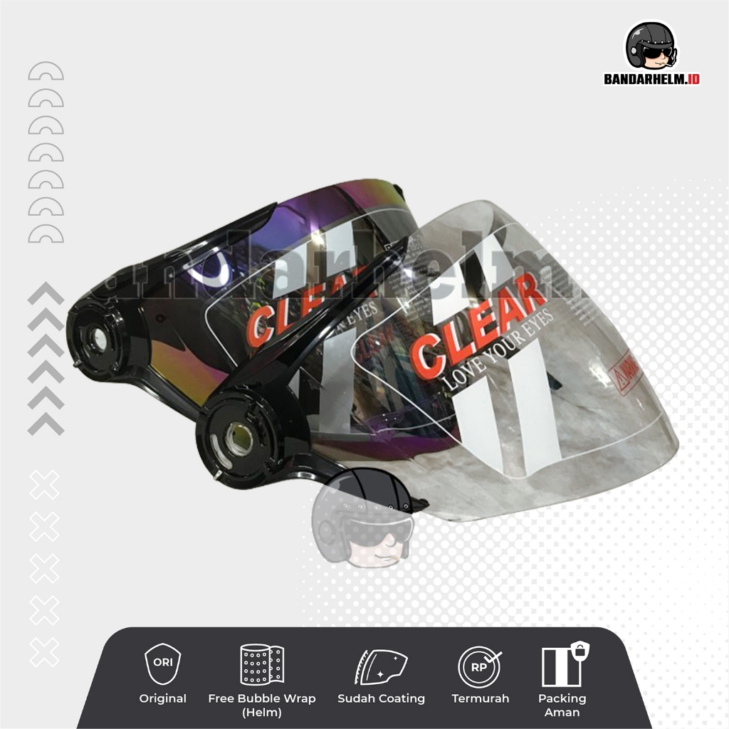 Jual Kaca Helm NHK Gladiator / NHK Reventor (Merk Clear) | Shopee Indonesia