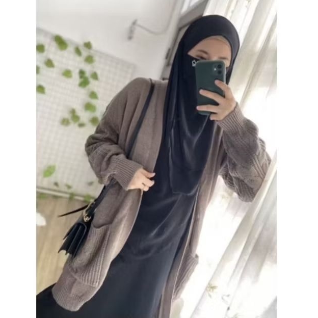 Jual LONG CARDIGAN YOORA SARAH TAUPE NWT (NEW!) | Shopee Indonesia